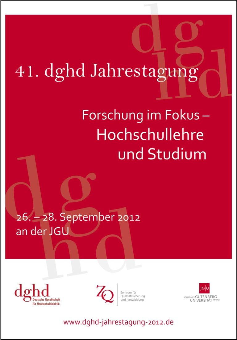dghd-Jahrestagungen - Deutsche Gesellschaft für Hochschuldidaktik (dghd)